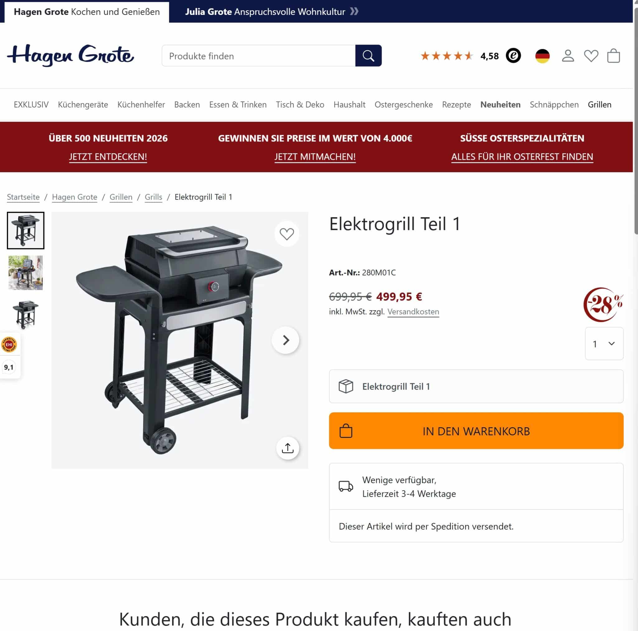 Hausgemachte Pleite beim Onlineshop Hagen Grote - wortfilter.de - Der ...